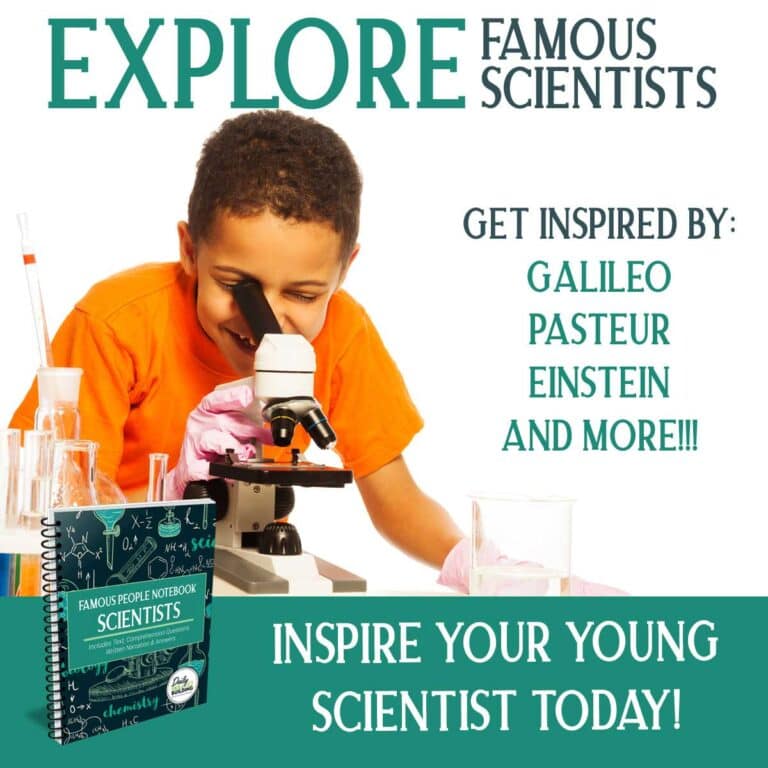 Famous People Notebook: Scientists - Learn about Great Scientists