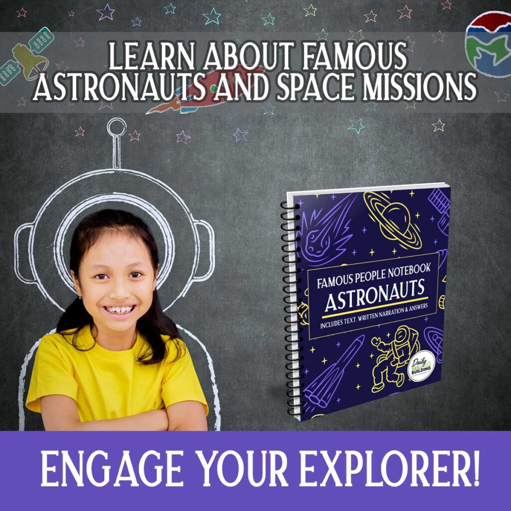 Famous People Notebook: Astronauts - Learn about Great Astronauts