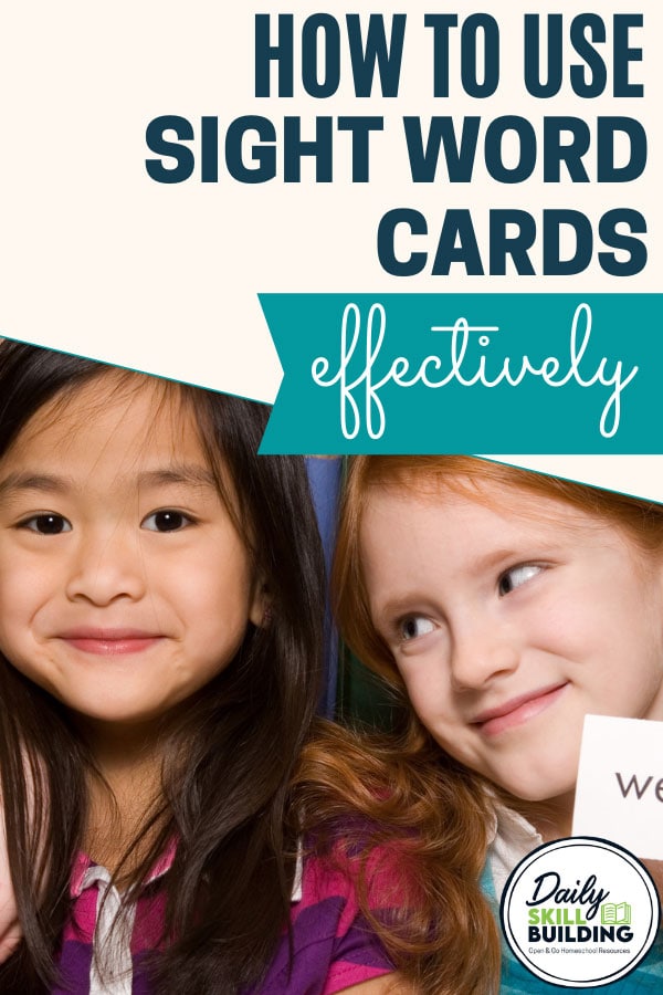 How To Use Sight Word Cards Effectively How To Use Sight Word Cards Effectively
