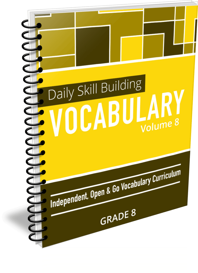 Daily Skill Building: Vocabulary Open & Go Curriculum for Grades 1-12